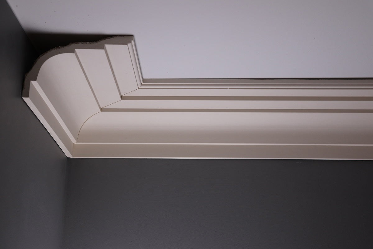 DM1932 Stepped Coving Art Deco Cornicing (Ceiling 210mm x 130mm Wall ...